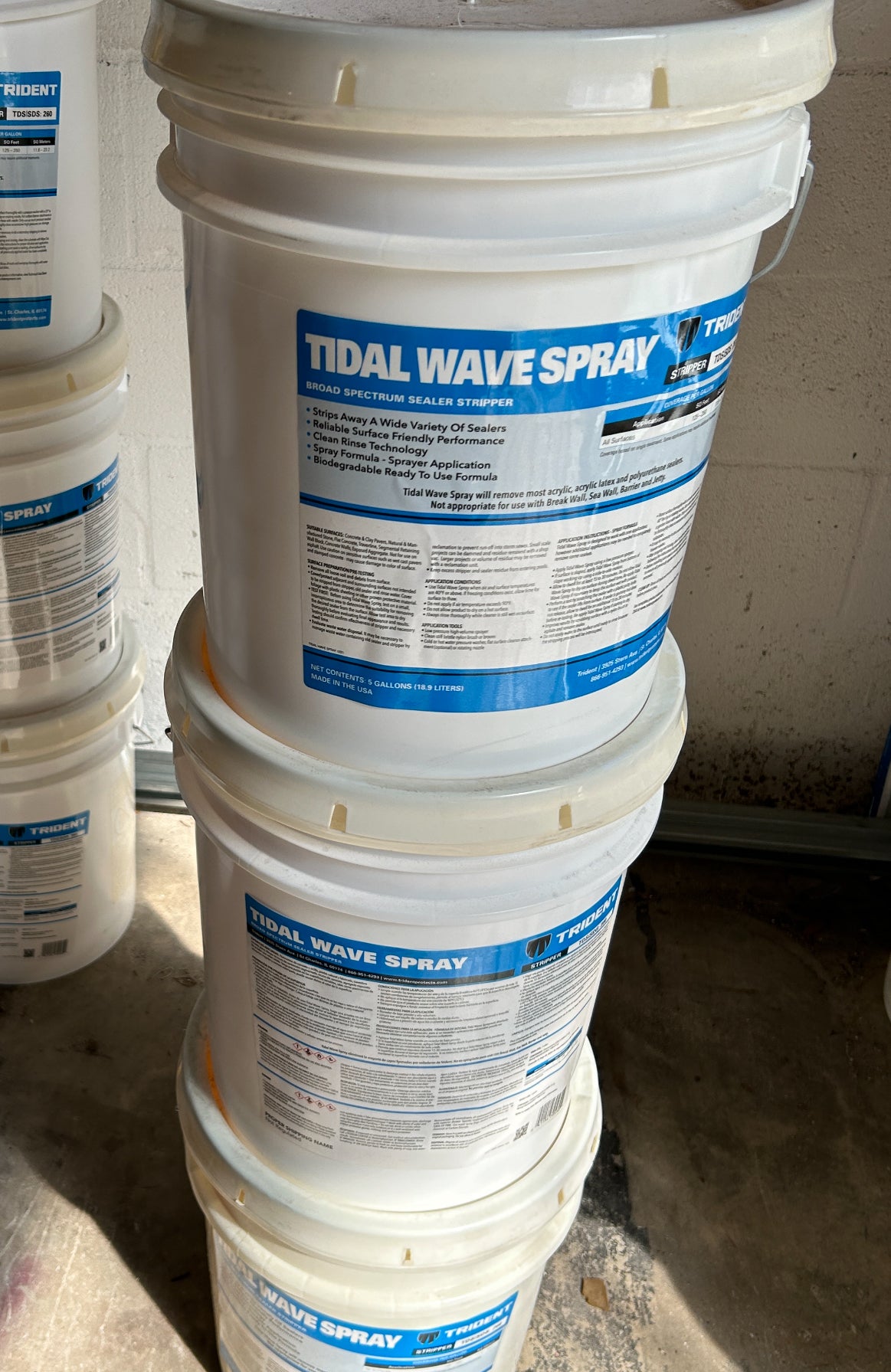 Trident Tidal Wave Sealer Stripper Spray & Gel